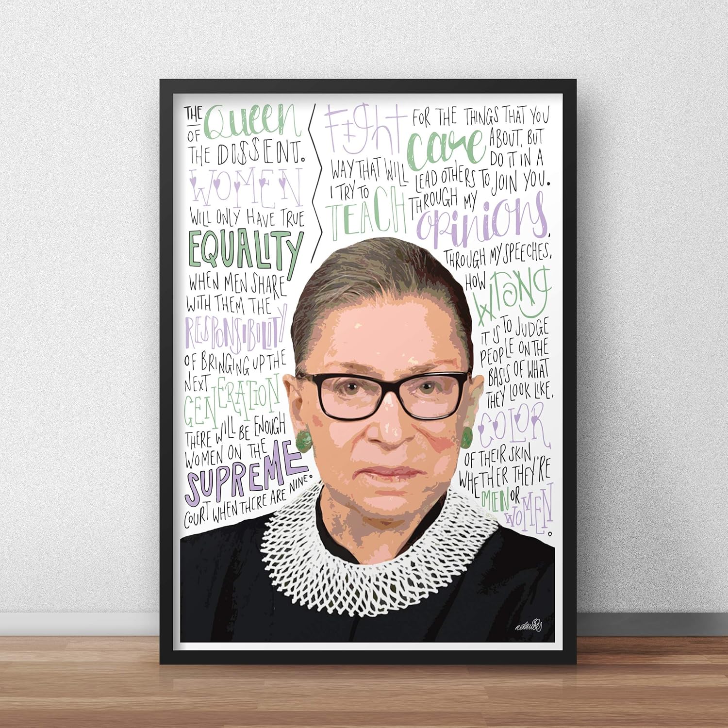 Ruth Bader Ginsburg/RBG/INSPIRED Poster/Print: Amazon.co.uk: Handmade