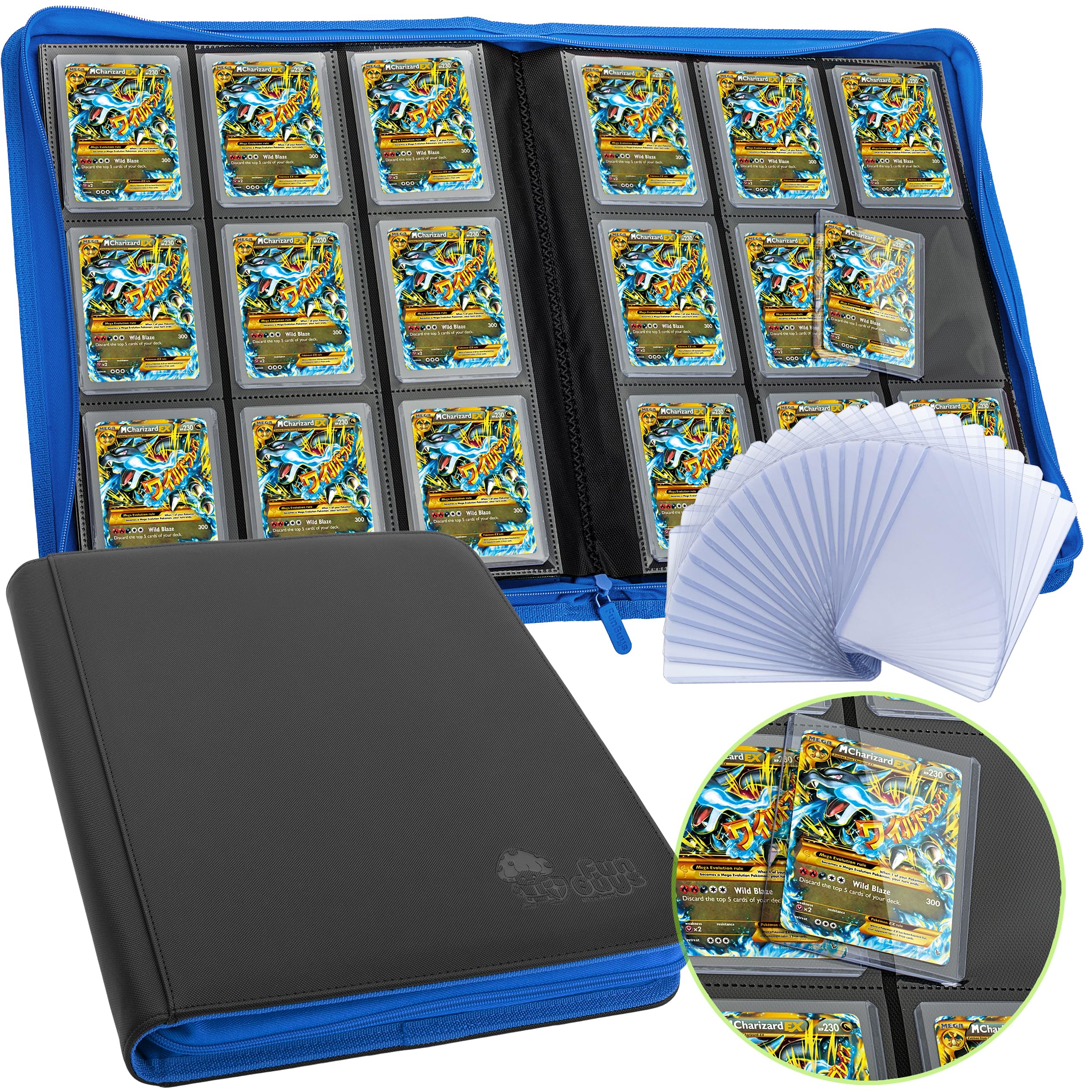 Mua Toploader Binder, Trading Card Binder Storage, 252 9 Pocket Top ...