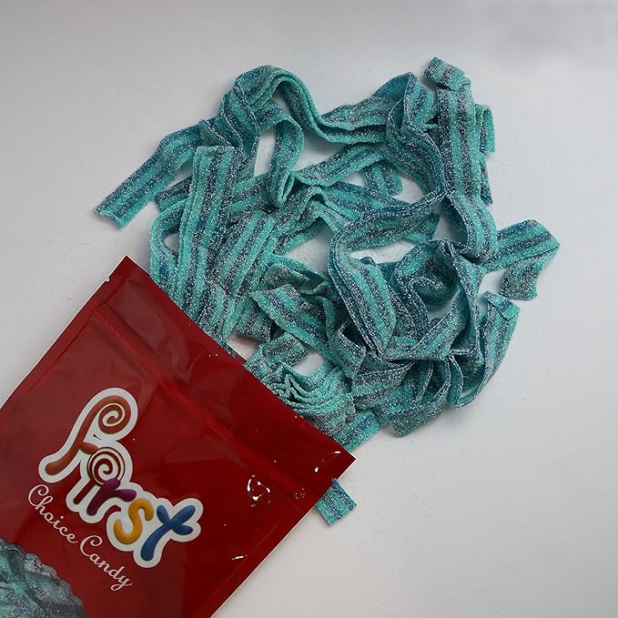 Amazon.com : FirstChoiceCandy Sour Gummy Blueberry Belts Fresh Berry ...