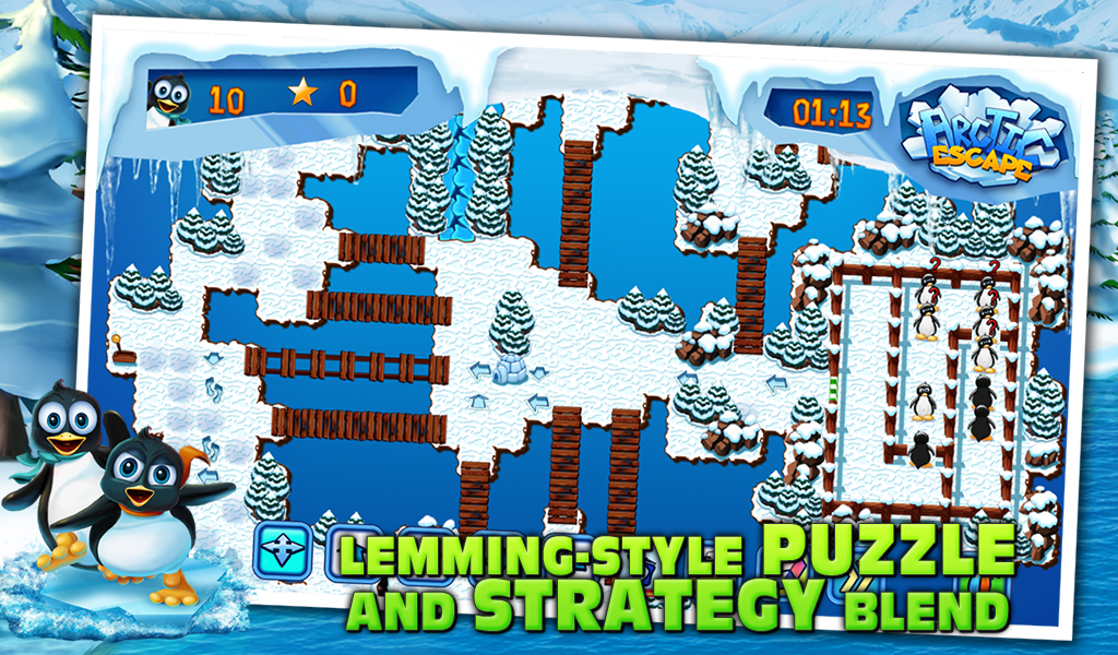 Arctic Escape - Lemmings-Inspired Strategy Puzzle. Use Logic To Guide ...