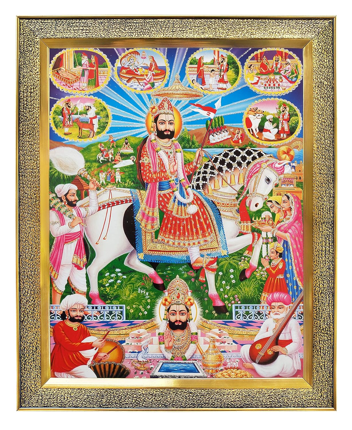 Koshtak Baba ramdev pir samadhi Photo Frame with Unbreakable Glass for ...