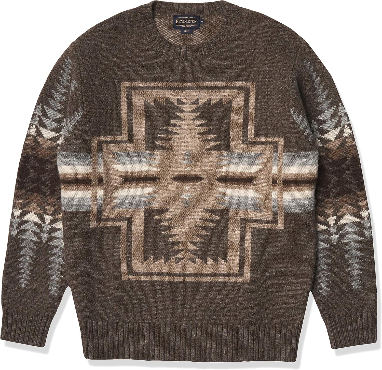 Pendleton Mens Shetland Harding Crew Neck Sweater: Amazon.ca: Clothing ...