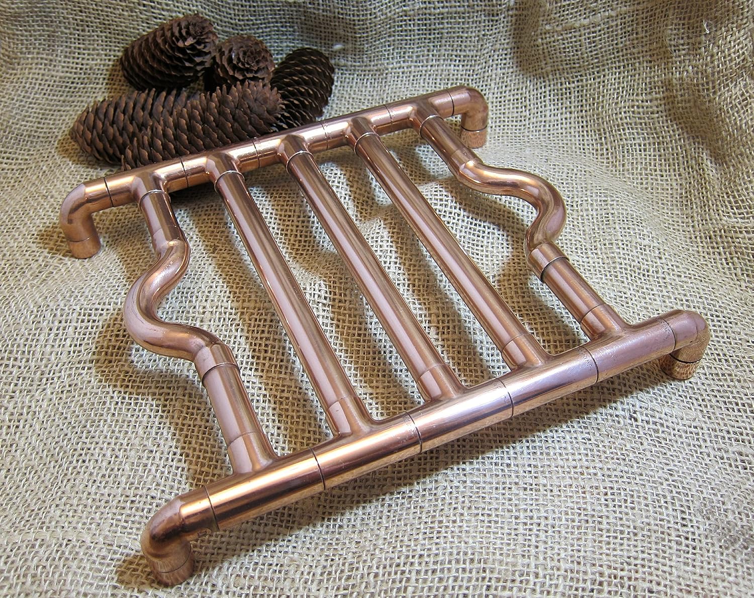 Copper pipe steampunk Trivet: Amazon.co.uk: Handmade