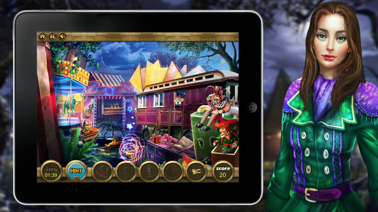 Aplicación Circus Hidden Object en Amazon Appstore