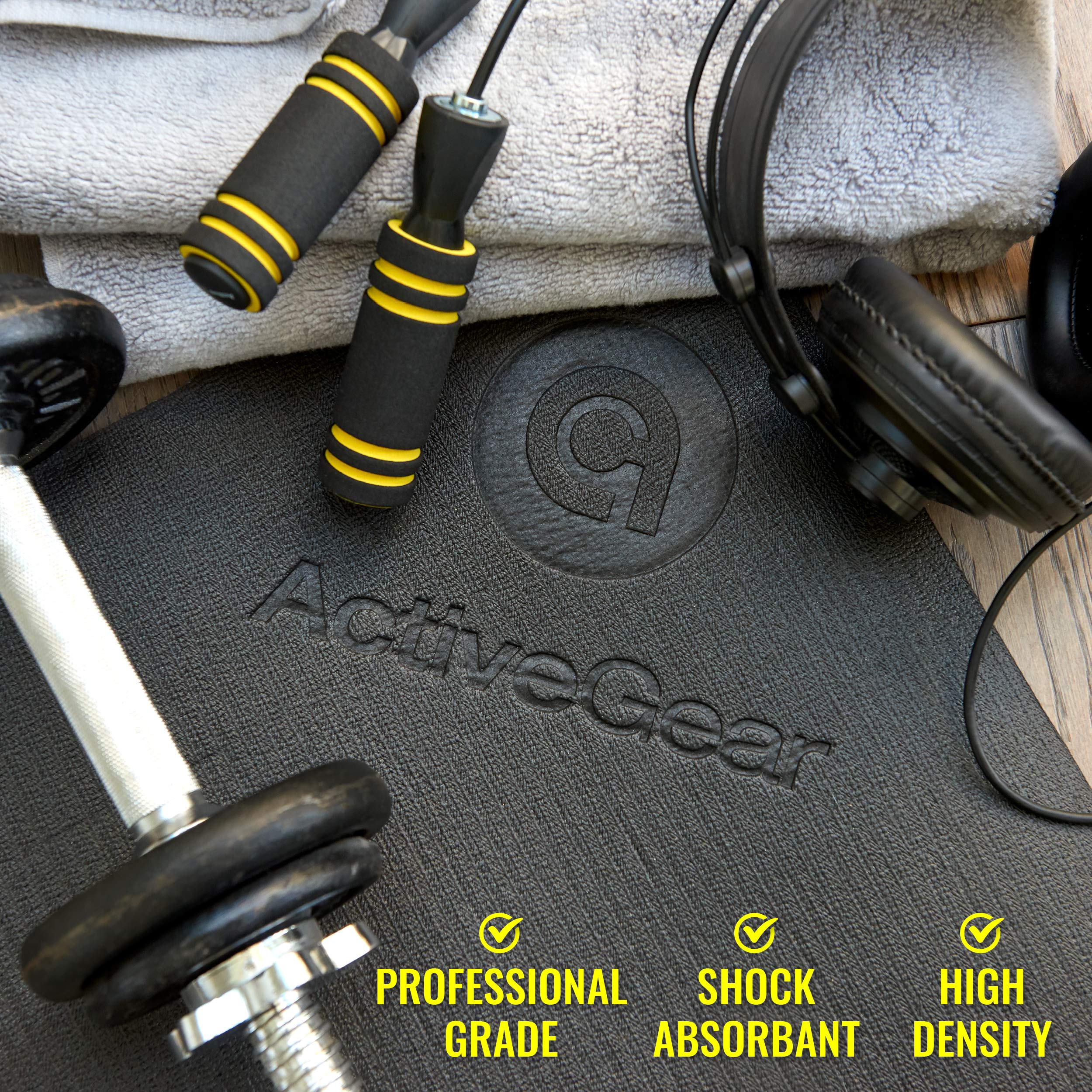 Premium Extra Large Exercise Mat 8' x 6' x 7mm | Ultra-Durable Non-Slip ...