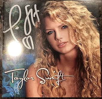 Autographed Taylor Swift Hand-Signed Debut Self Titled CD (RARE ...