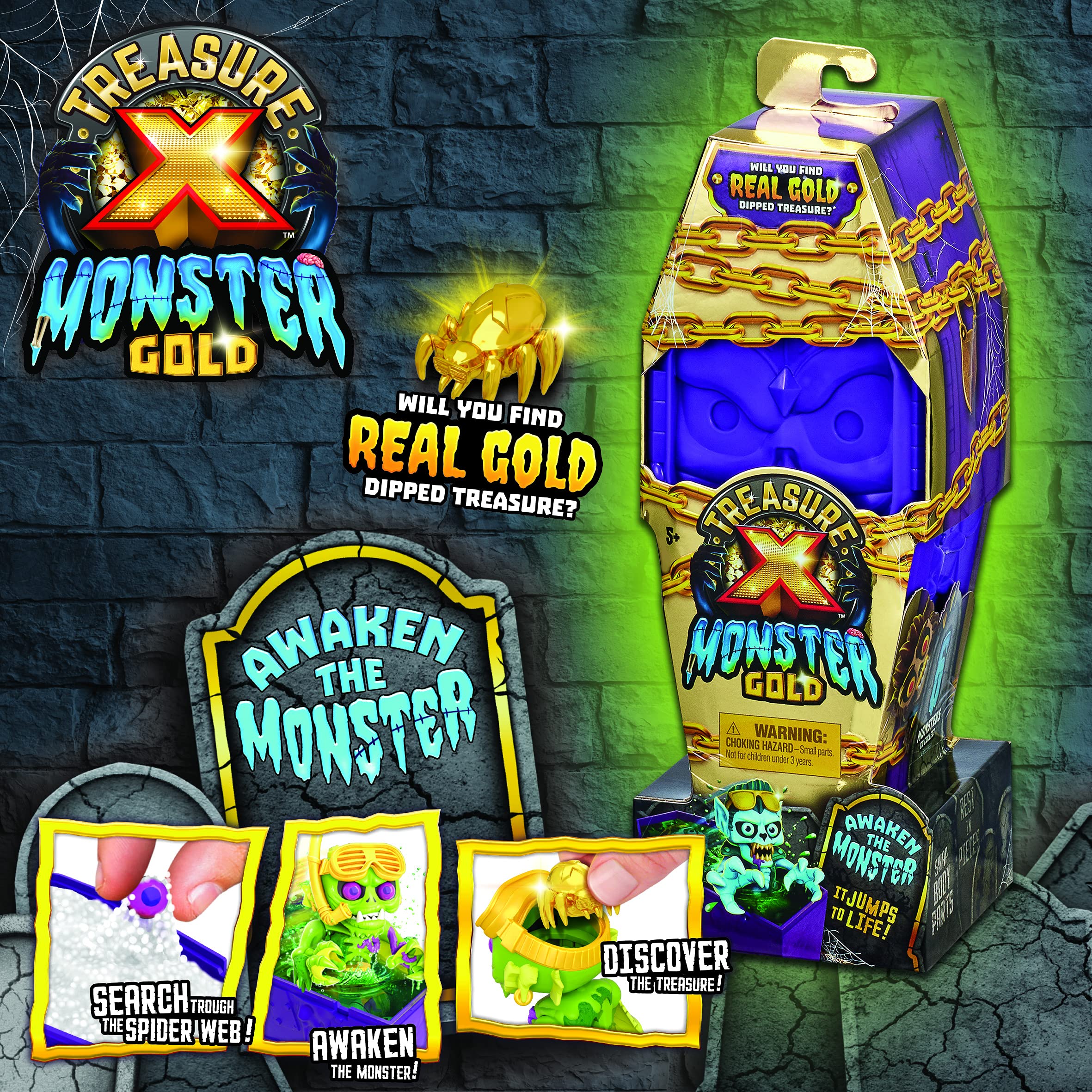 Mua TREASURE X Monsters Gold Single Pack Unboxing toy with slime and ...