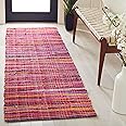 Amazon.com: SAFAVIEH Rag Rug Collection Runner Rug - 2'3" x 7', Red ...