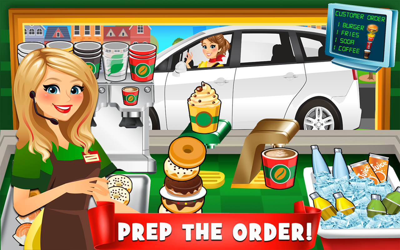 Drive Thru & Drugstore Simulator - Kids Fast Food Games & Shopping ...