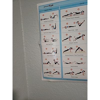 Buy SPORTAXIS- Core Workout Poster with Coloured Illustrations- No ...