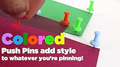 Amazon.com : Wooden Push Pins Map Markers Creative Drawing Pin ...