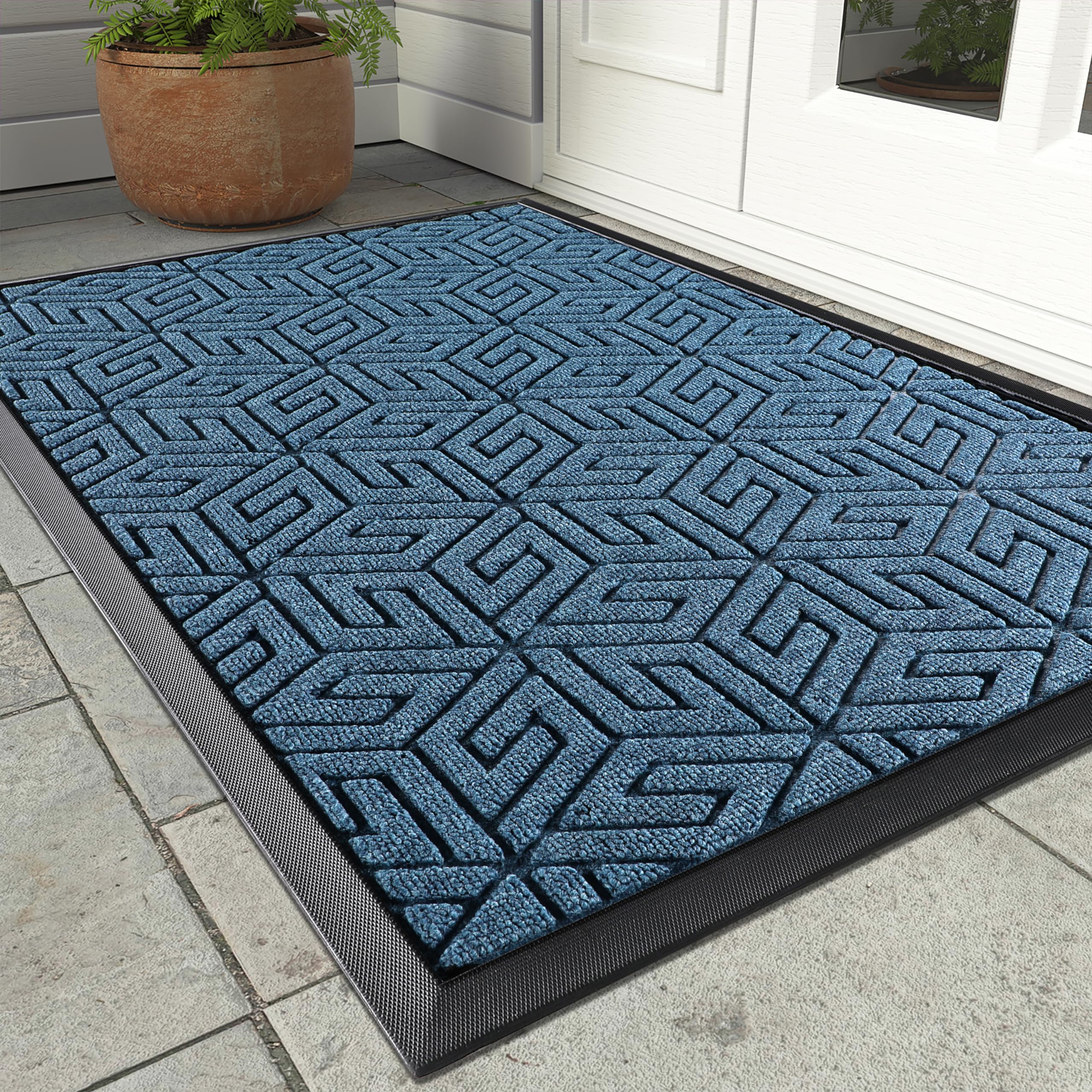 Yimobra Front Entrance Door Mat Outdoor Indoor, 36x24 Inch, Heavy Duty ...
