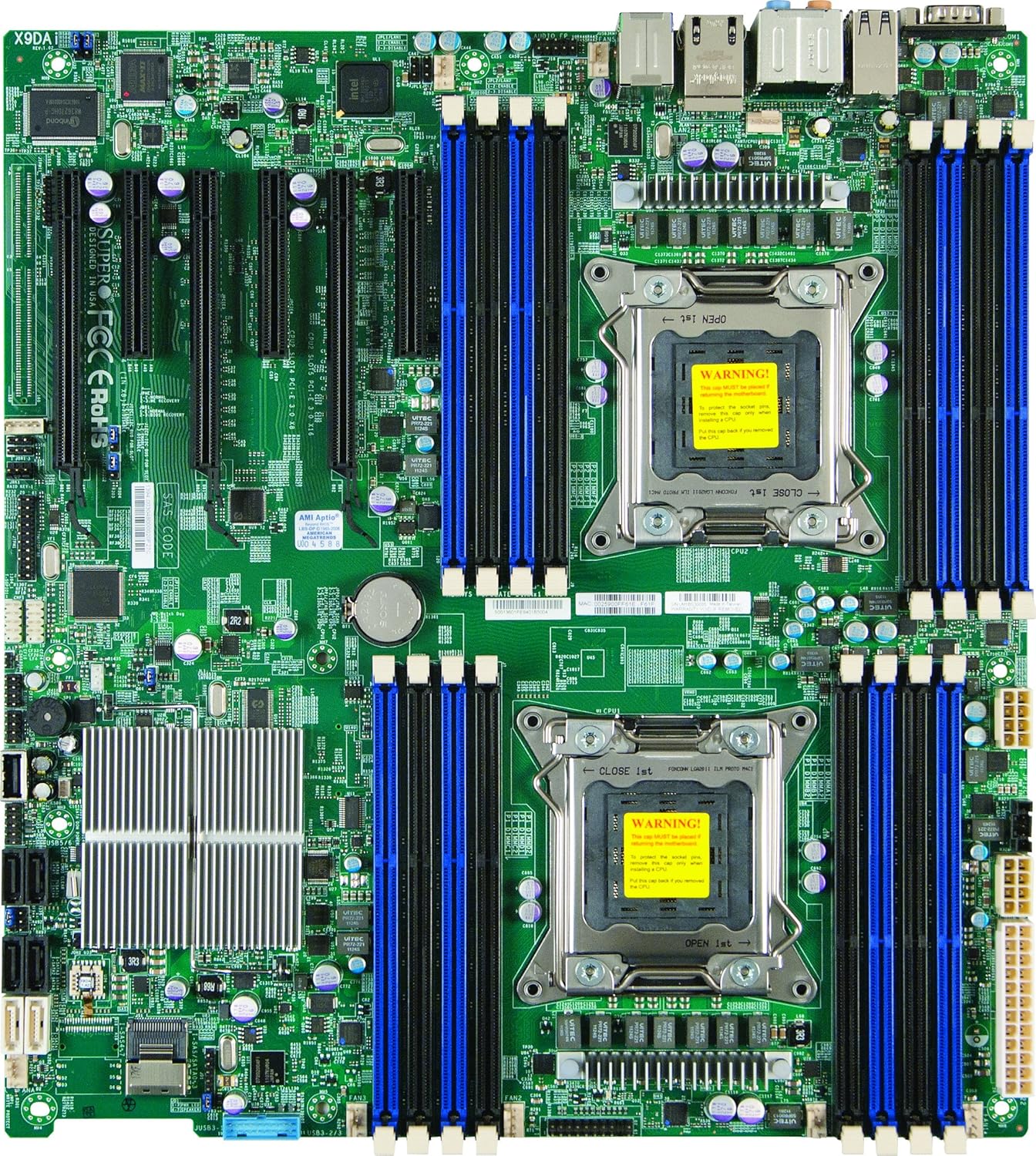 Supermicro MBD-X9DAI-O Motherboard (Intel C602 Chipset, Dual SKT, SATA ...