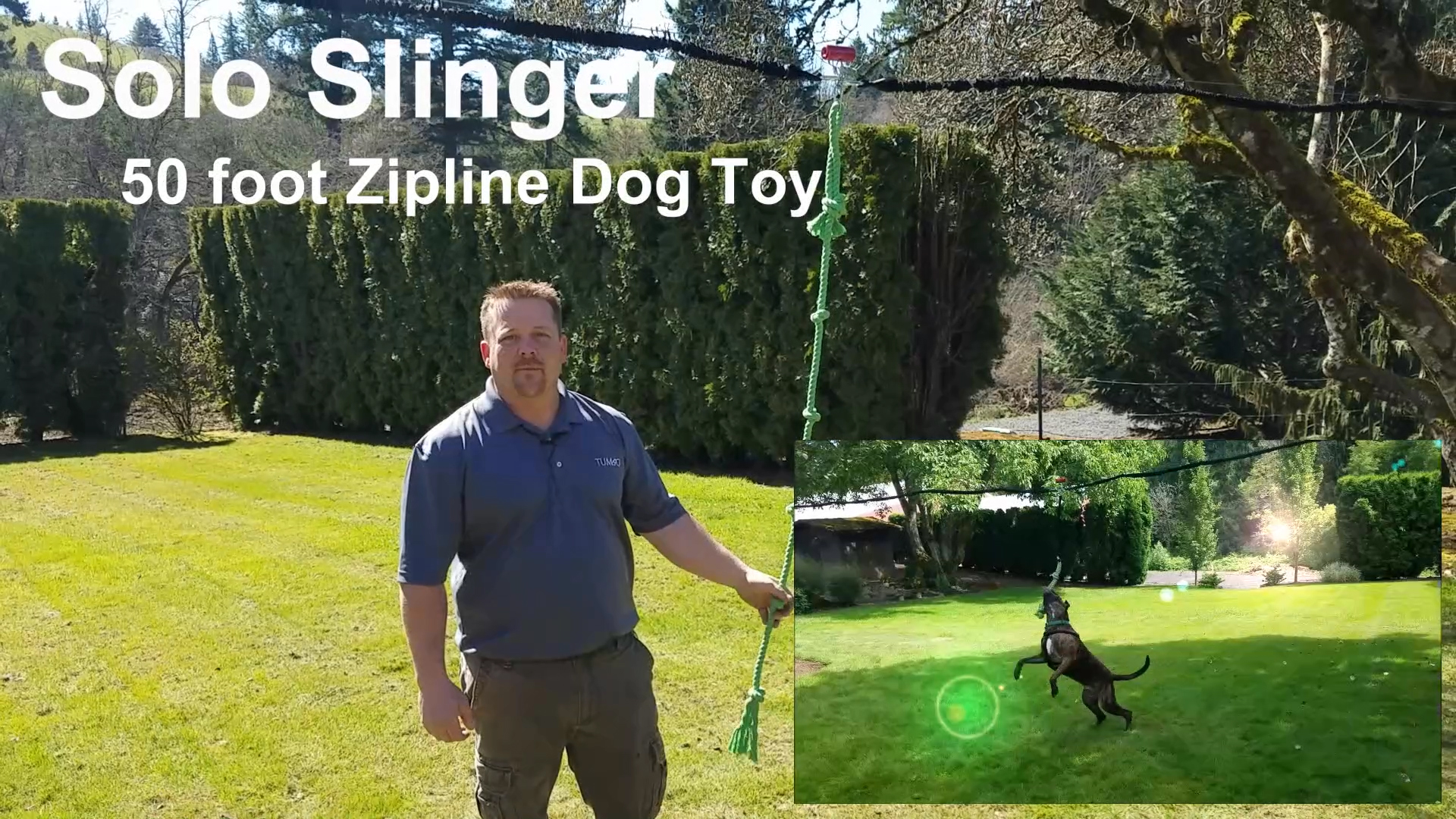 Watch Solo slinger Zipline Dog Toy Video on Amazon Live