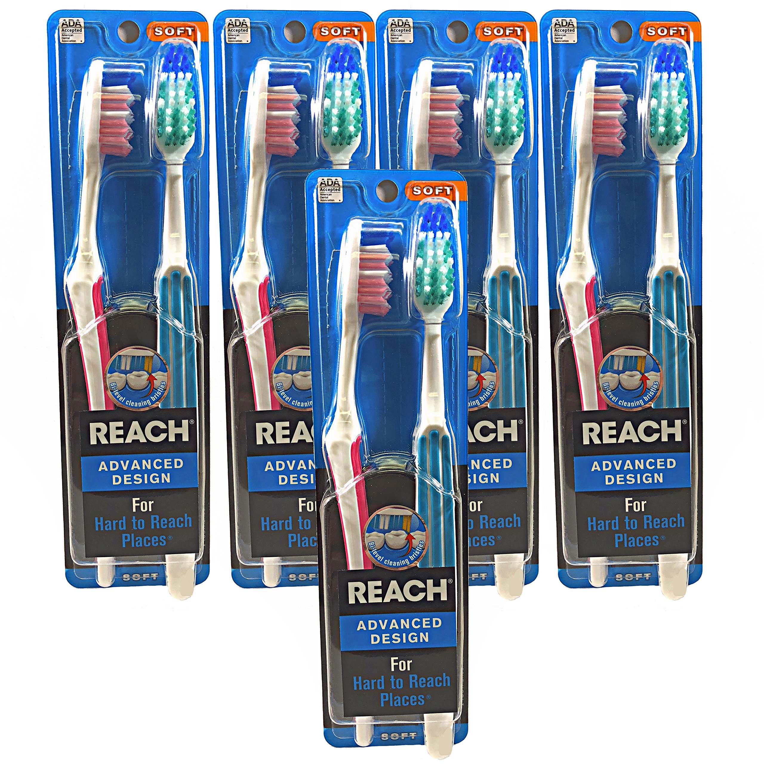 Amazon.com: REACH Advanced Design Adult Toothbrush, Soft, 7 Count: Beauty