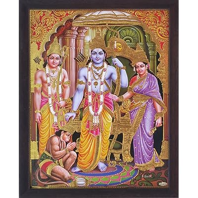 Hanuman Ram Darbar Hindu Religious Poster with Frame in Nepal at NPR ...