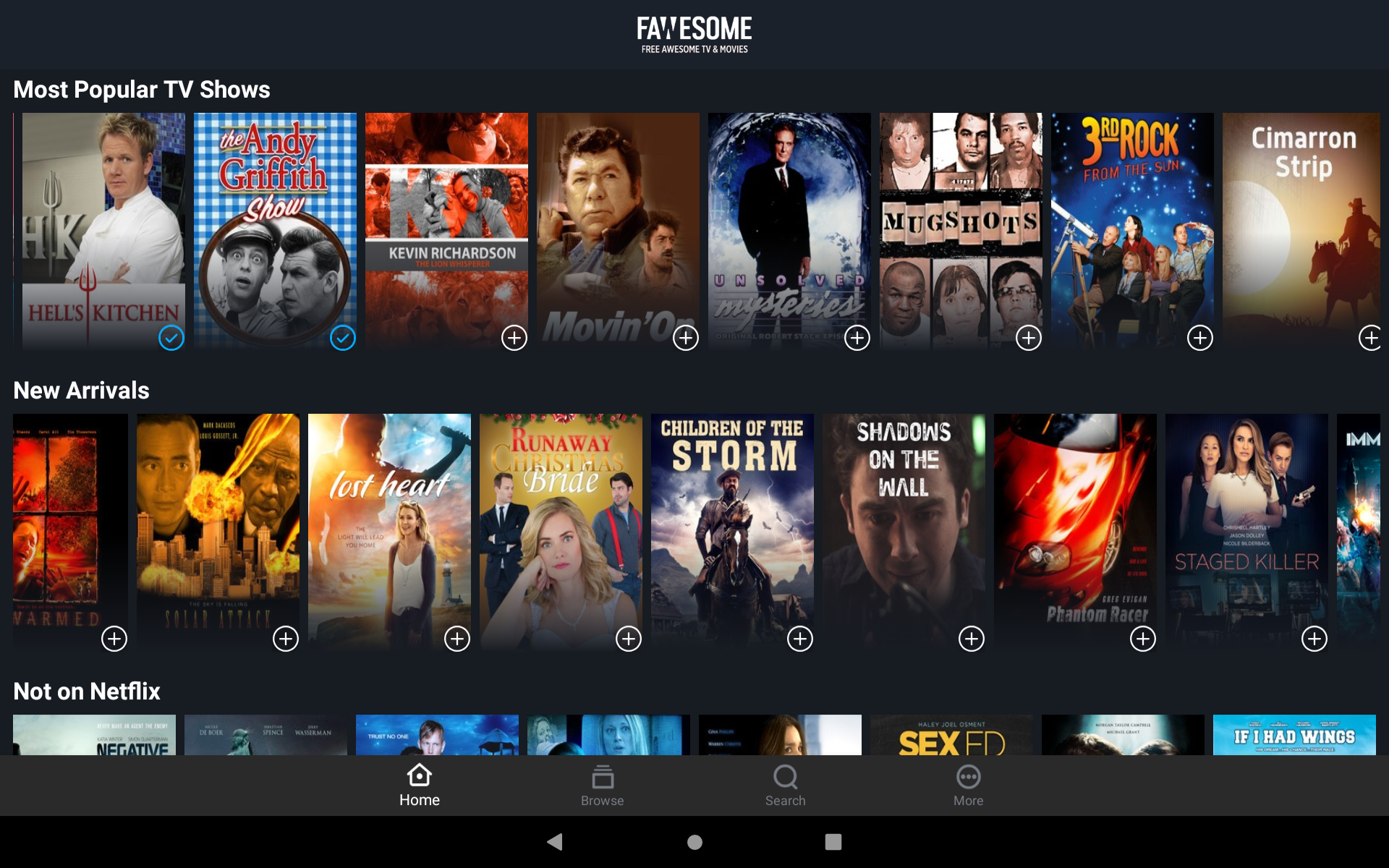 Fawesome - Free Awesome TV & Movies:Amazon.co.jp:Appstore for Android