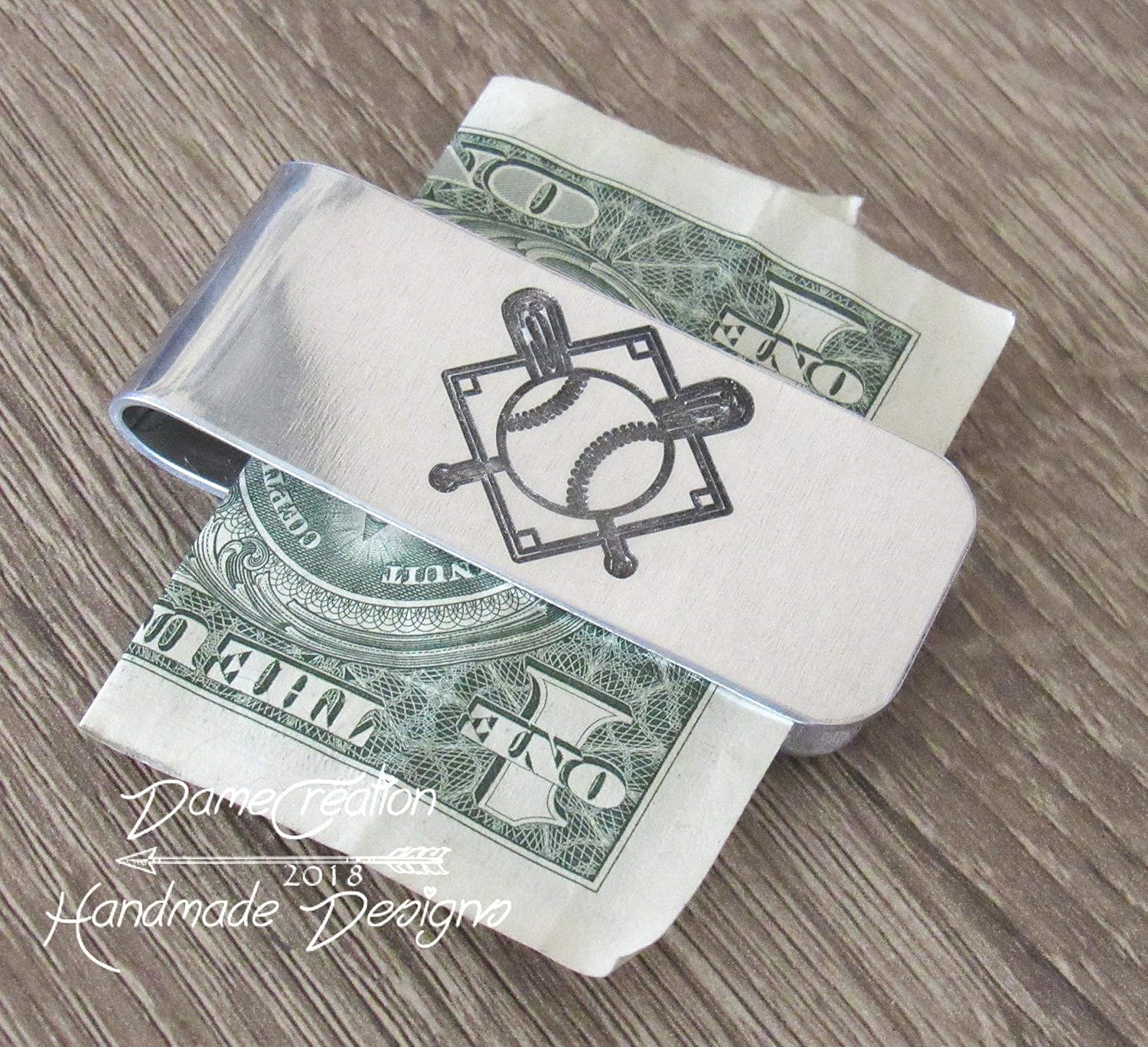 Amazon.com: Baseball Money Clip, Baseball Gifts, Baseball Gifts for Men ...