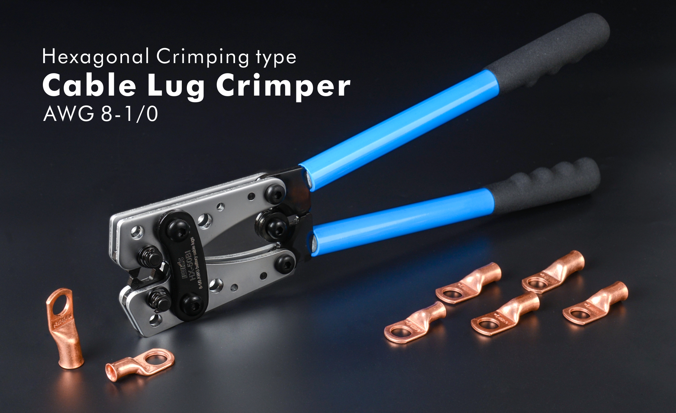 IWISS Cable Lug Crimping Tool For Heavy Duty Wire Lugs Battery Terminal IWISS Cable Lug Crimping Tool For Heavy Duty Wire Lugs Battery Terminal