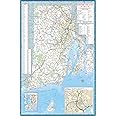 Amazon.com - Wall Art Impact 24"x36" Detailed Rhode Island Highway Map ...