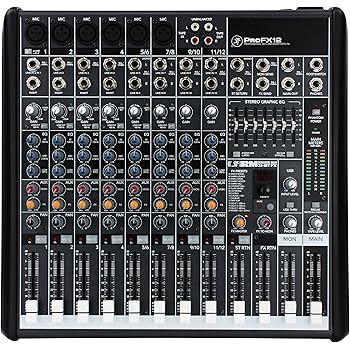 Amazon.com: Mackie PROFX12 12-Channel Compact Effects Mixer with USB ...