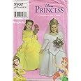 Amazon.com: Simplicity 9902, Girl's Disney Belle and Ariel Princess ...