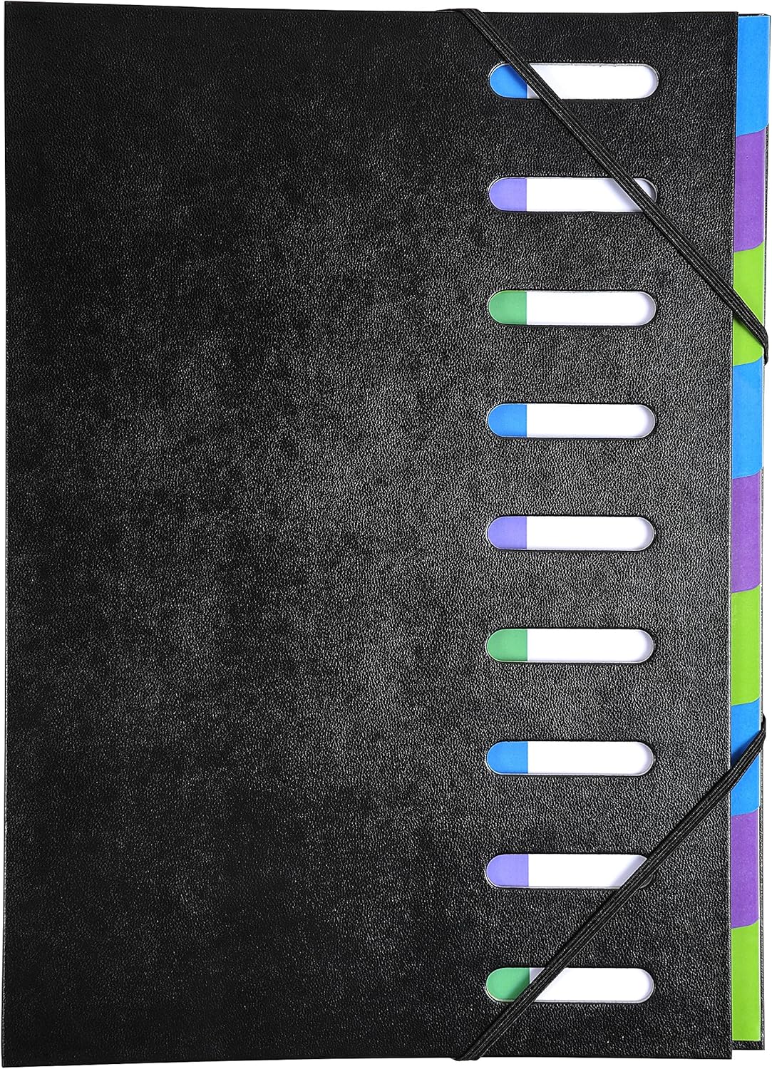 Exacompta Black Office Expanding Spine Multipart File, 9 Sections, A4 ...