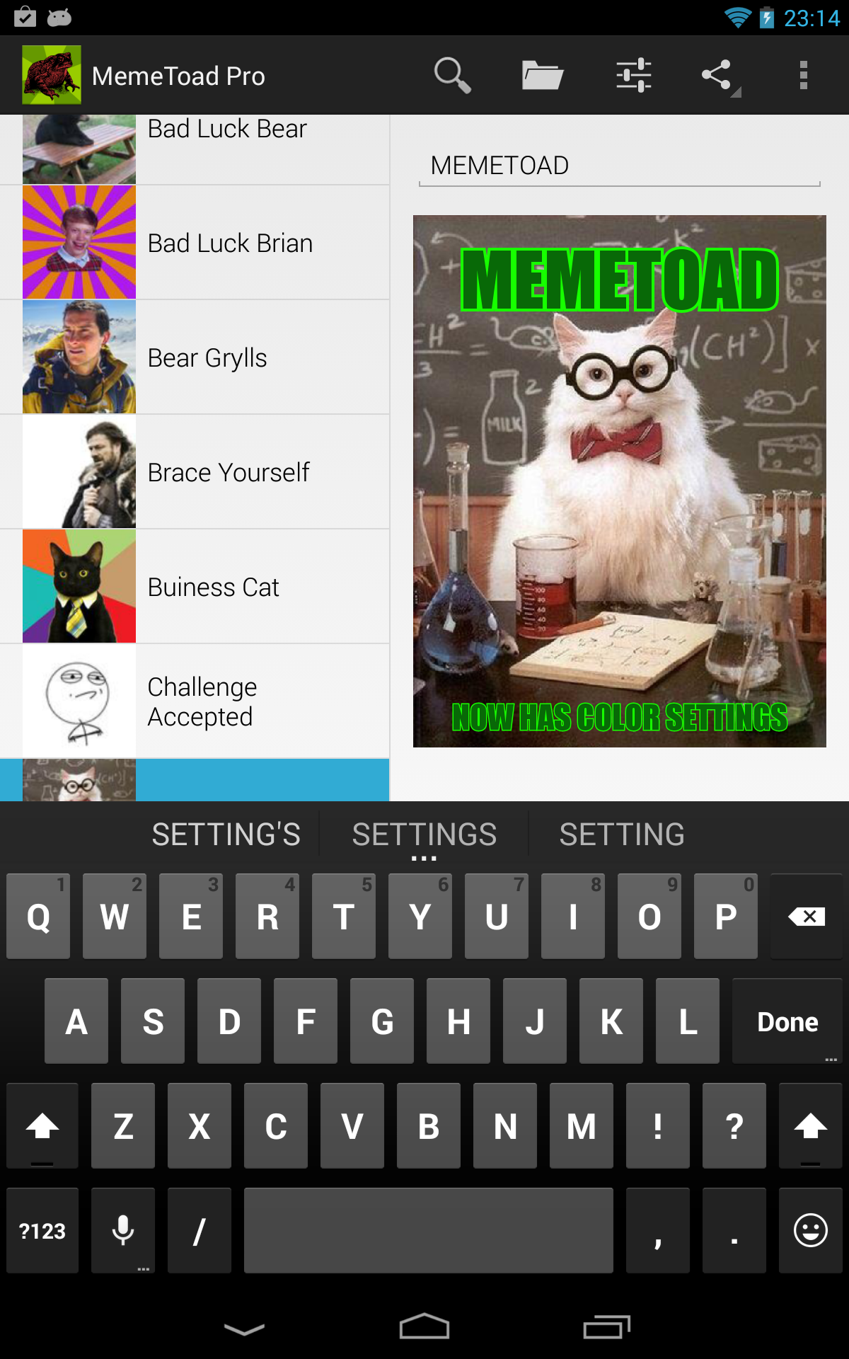 MemeToad Pro: Meme Generator:Amazon.co.uk:Appstore for Android
