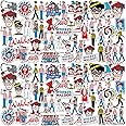Amazon.com: Where's Waldo 100ct Vinyl Large Deluxe Stickers Variety ...