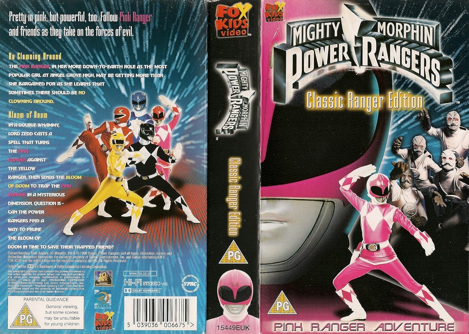Mighty Morph'n Power Rangers: - Classics: Pink Ranger [VHS]: Richard ...