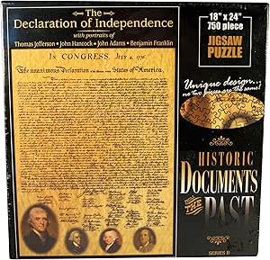 Amazon.com: American Documents The Declaration of Independence Jigsaw ...