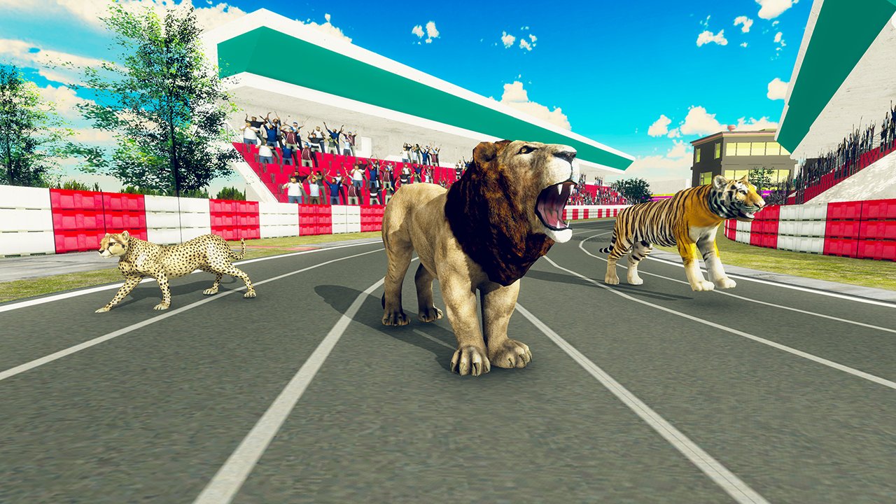 Wild Animals Stunt Racing Simulator: Zoo Derby Race Game For Kids ...