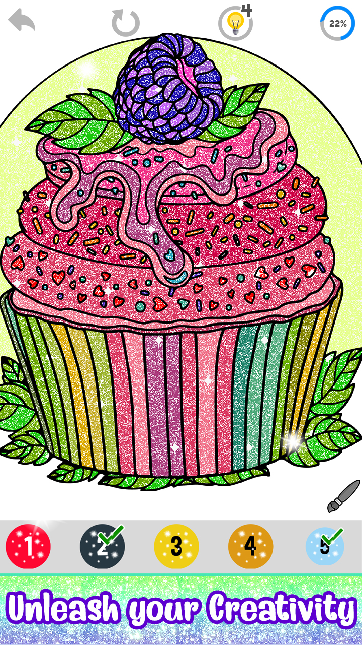 Cakes Color By Number - Desserts Coloring Book:Amazon.com:Appstore for ...