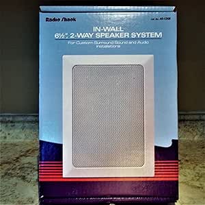 Amazon.com: RADIO SHACK 2-Way in-Wall Mount Speaker: Home Audio & Theater