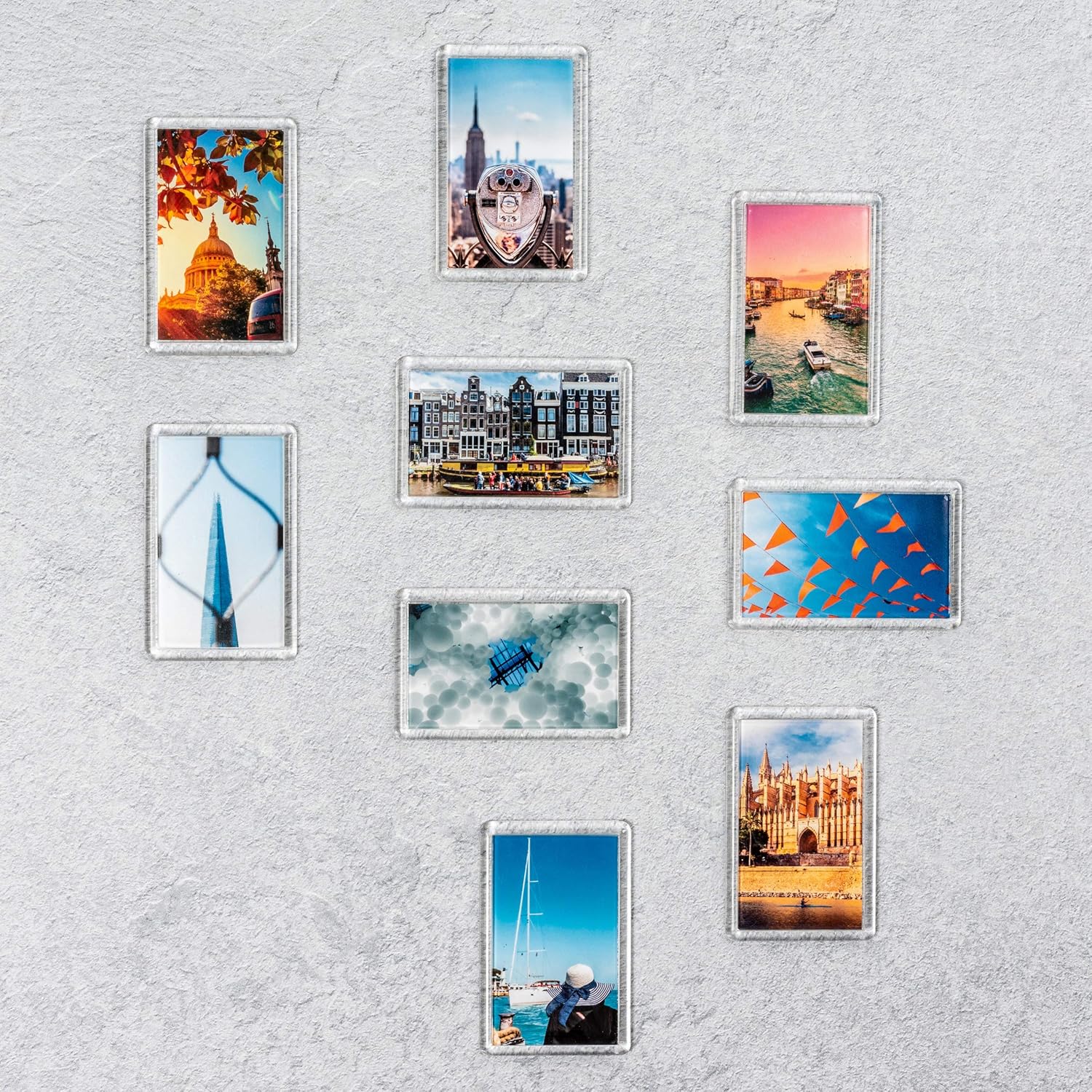 50 x Blank Fridge Magnets Clear Acrylic Insert Magnets Photos Pictures ...