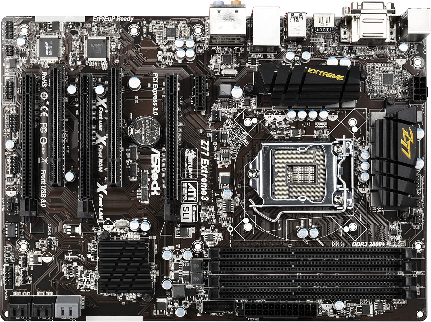 Asrock Z77 Extreme 3 - Placa Base (DDR3-SDRAM, ATX, 8 x USB): Amazon.es: Electrónica