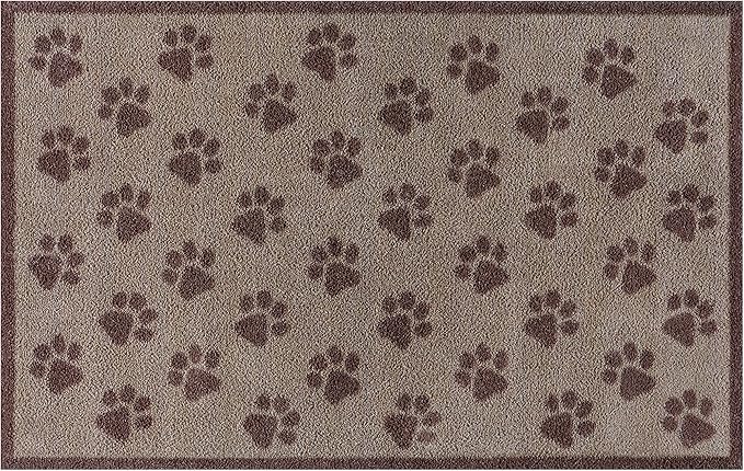 Turtle Mat Runner Brown Paw Print Design 75x120cm: Amazon.co.uk ...