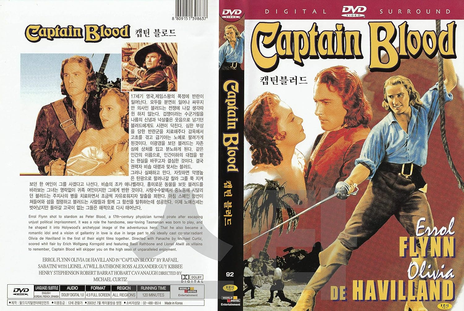 Captain Blood 1935 French,Spanish Subtitles - Nominated for 5 Oscars ...
