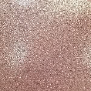 Amazon.com: Rose Gold Glitter Cardstock 12x12, Heavy Rose Gold Paper ...