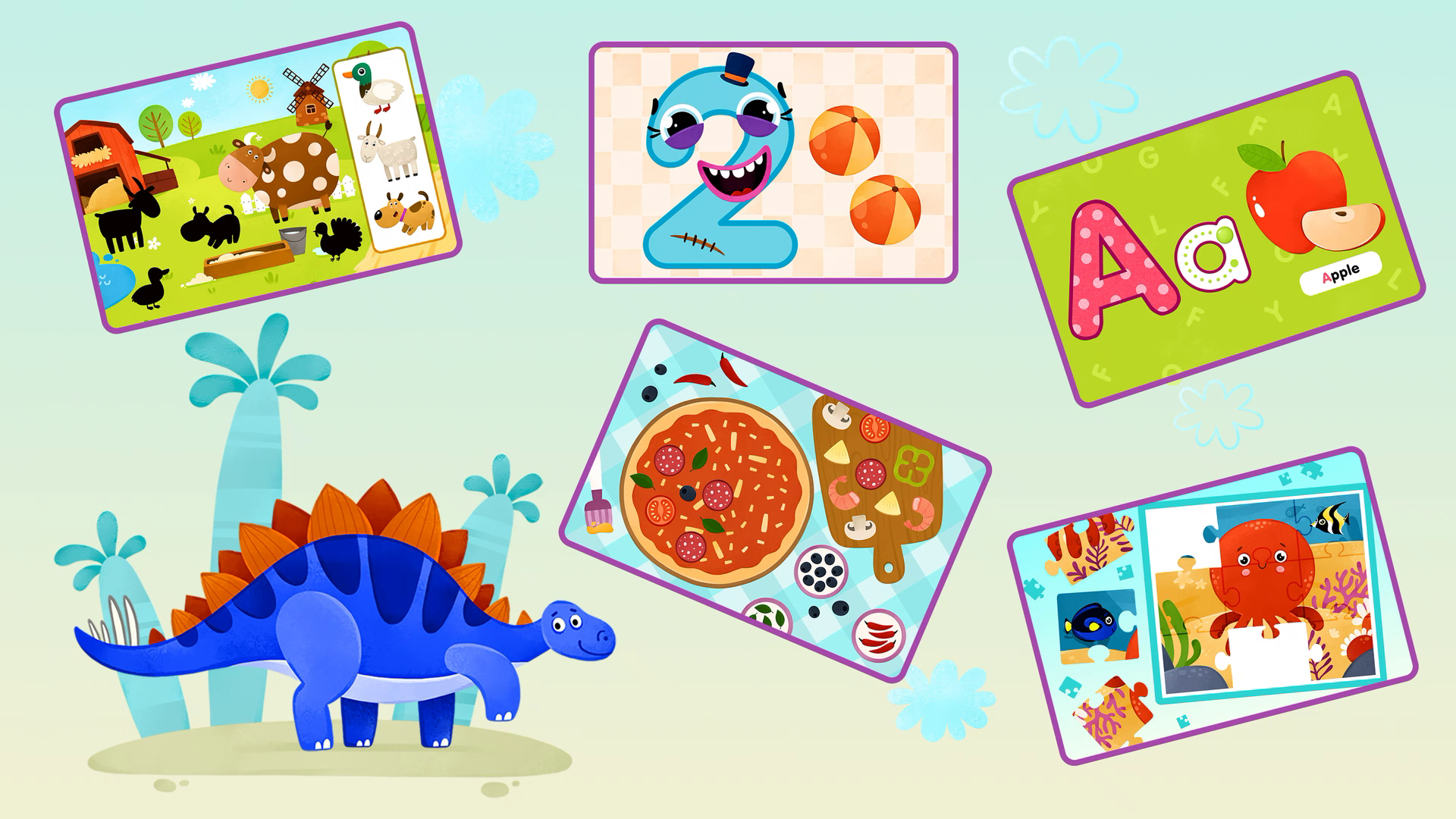 Learning games for Kids and Toddlers. Educational games: letters ...