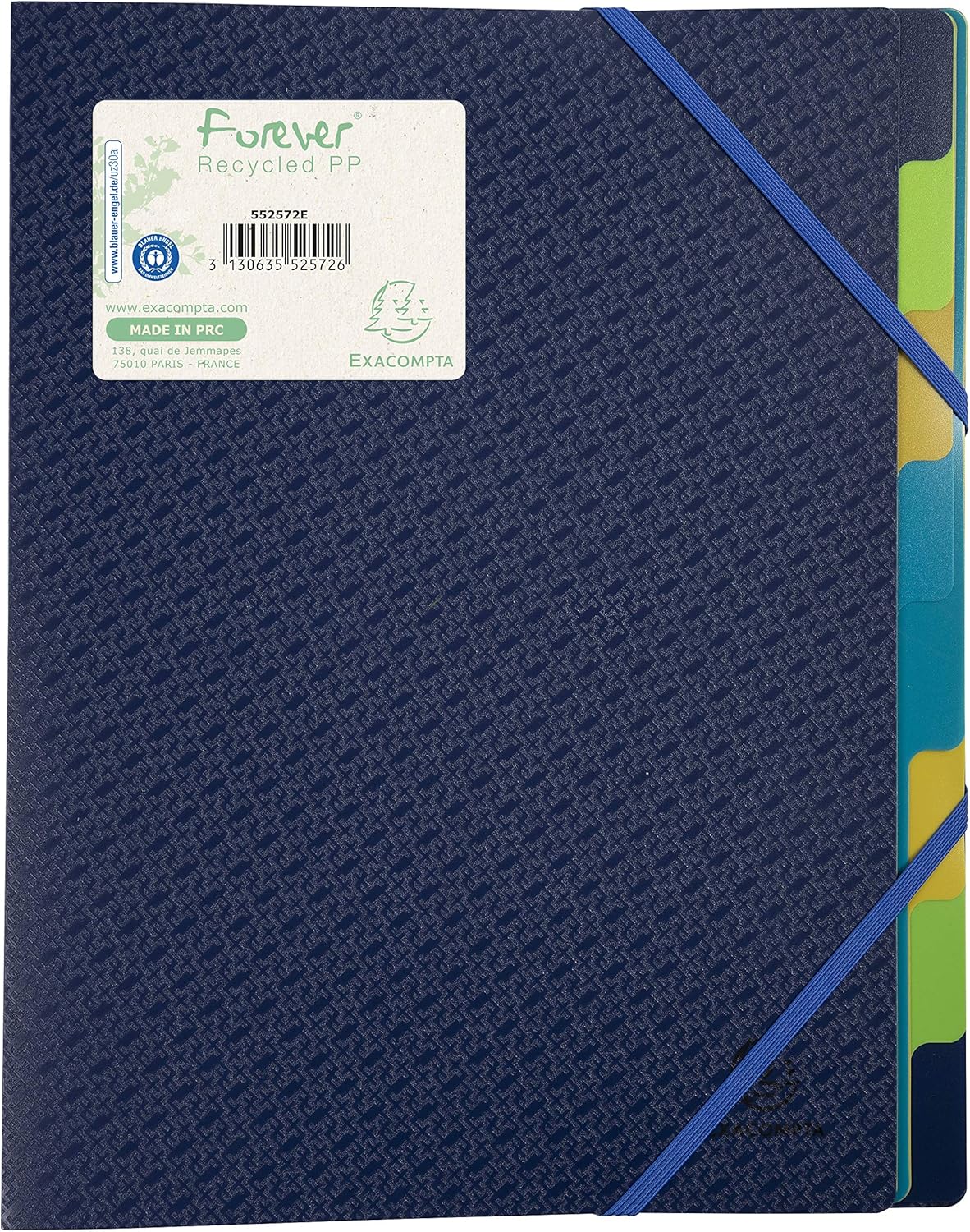 Exacompta Forever PP Multipart File, A4, 8 Sections - Blue: Amazon.co.uk: Office Products