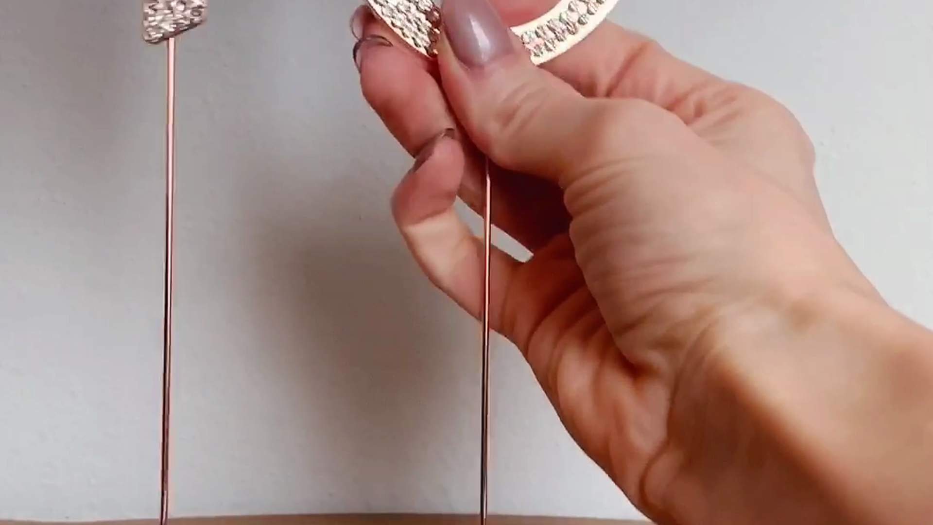 Premium Metal Number 40 Birthday Rose Gold Rhinestone Gem Cake Topper ...