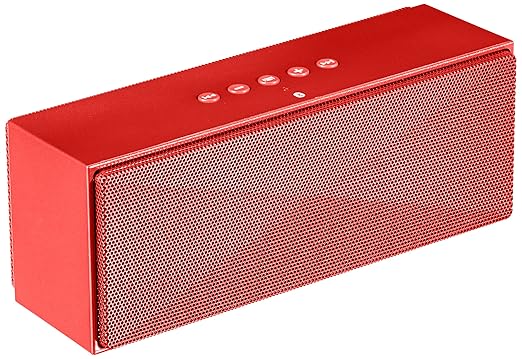 AmazonBasics Portable Bluetooth Speaker - Red: Amazon.co.uk: Electronics