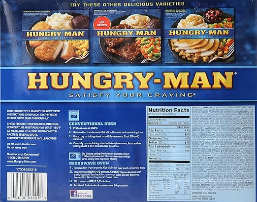 how to cook hungry man in oven