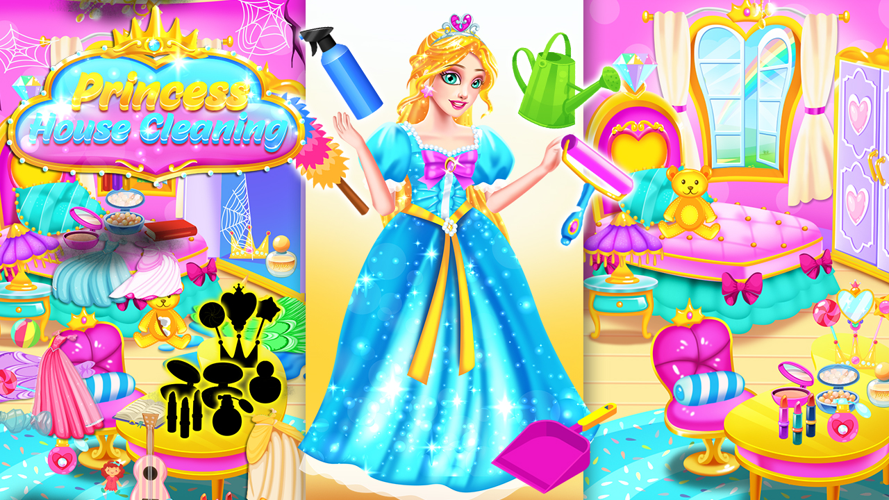 Princess Castle House Cleanup - Princess Cleaning Games for Girls ...