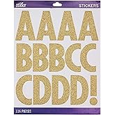 Amazon.com: Whaline 232Pcs Gold Glitter Bulletin Board Letter Stickers ...