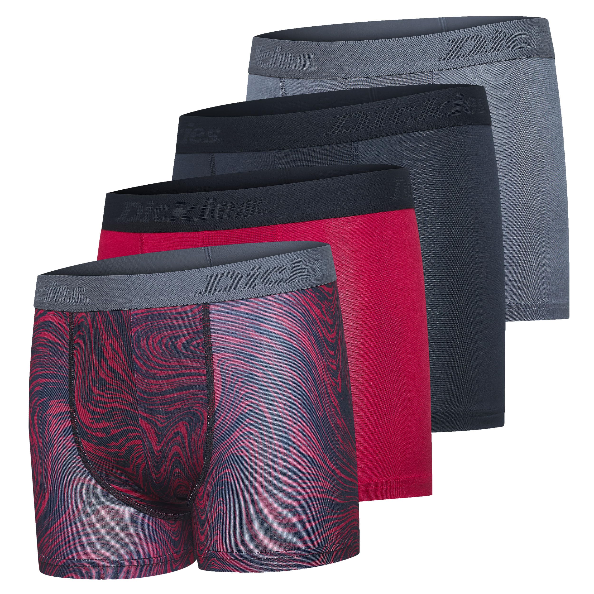 Dickies Boys Underwear 4 Pack Boxer Briefs for Boys Durable Stretch ...