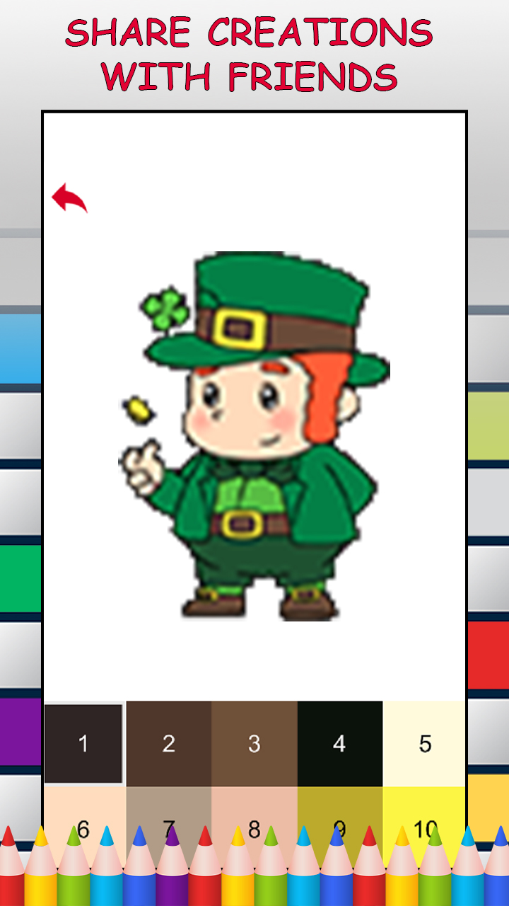 Buy Leprechauns Color by Number - No Ads Pixel Art Game - Coloring Book ...