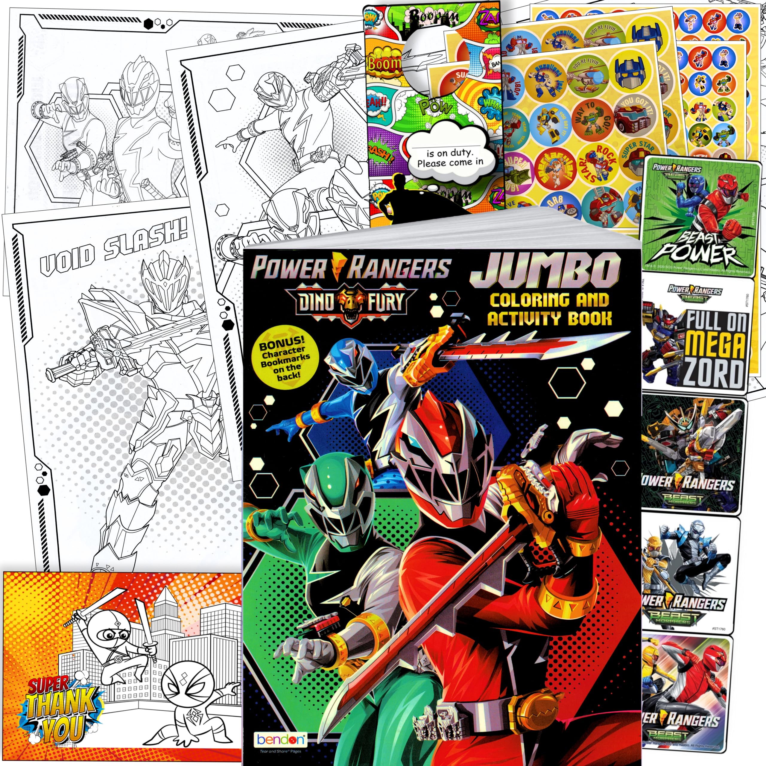 Mua POWER RANGERS DINO CHARGE Colouring Book and Stickers Super Set ...