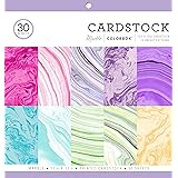Amazon.com: ColorBok 73467A Smooth Cardstock Paper Pad, 12" x 12", Blue ...
